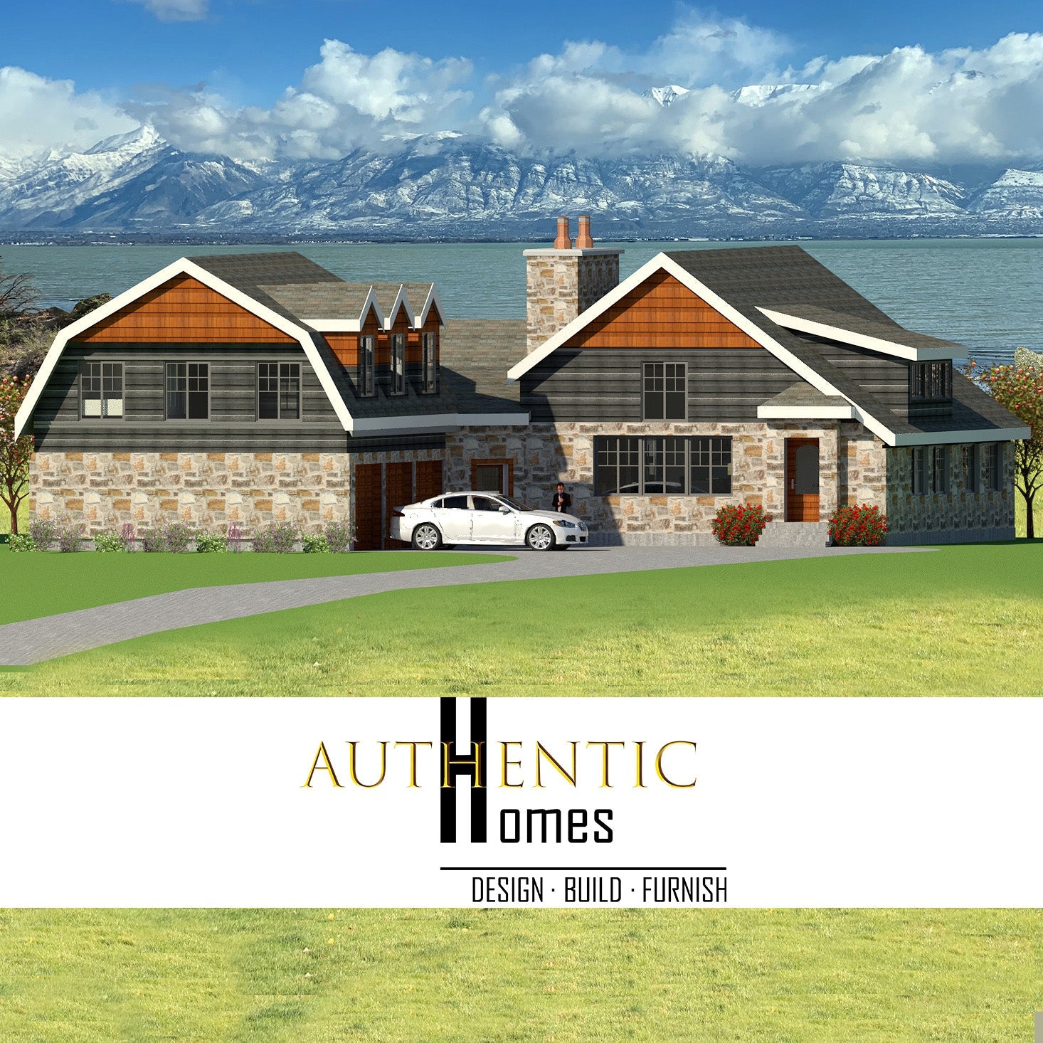 Authentic Homes - SHINGLE COLLECTION custom house plans in Utah.