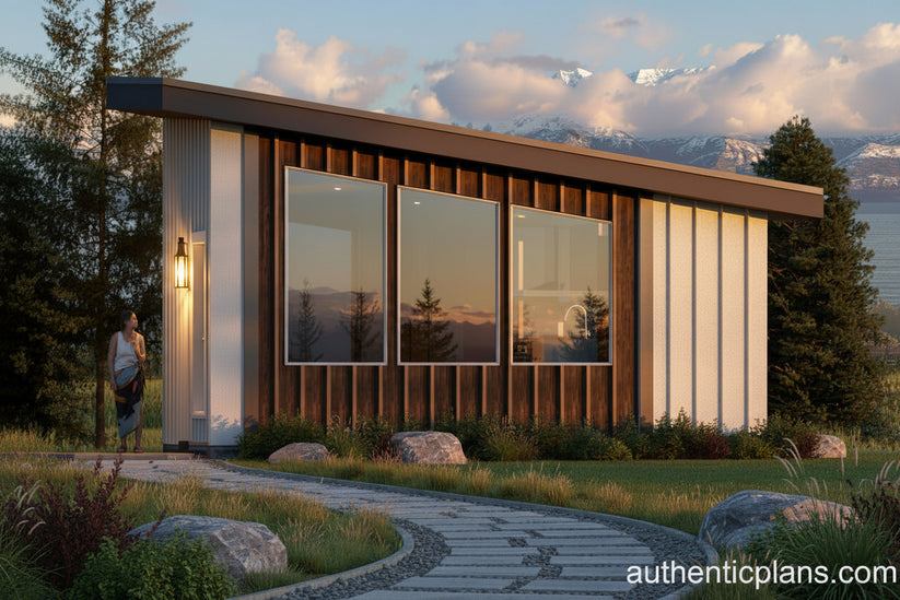 Authentic Homes in Utah offers easy to build Modern ADU house plan