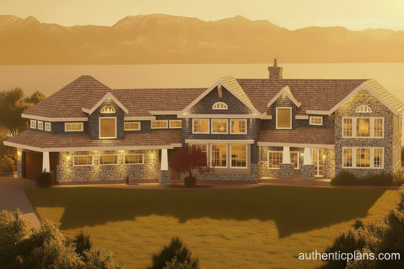 CAPE COD House Plan, vaulted kitchen and stair nook. Build in Utah ...